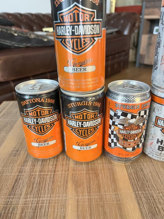 15 Harley Davidson Sammler- Bierdosen /Sturgis, Daytona etc. (Gebraucht) in Birmenstorf AG für ...
