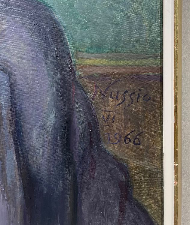 Oskar Nussio (1899-1976) grosses Gemälde Selbstbildnis | Kaufen auf Ricardo