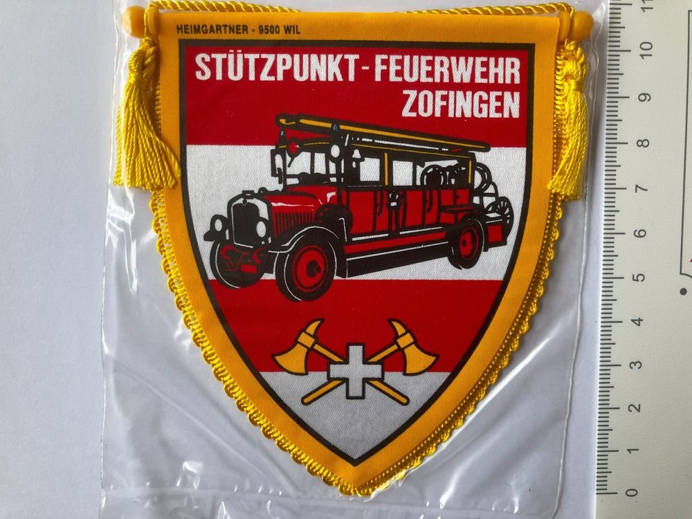 Vintage Fanion/Wimpel STÜTZPUNKT-FEUERWEHR ZOFINGEN (Neu und originalverpackt) in Gland für CHF ...