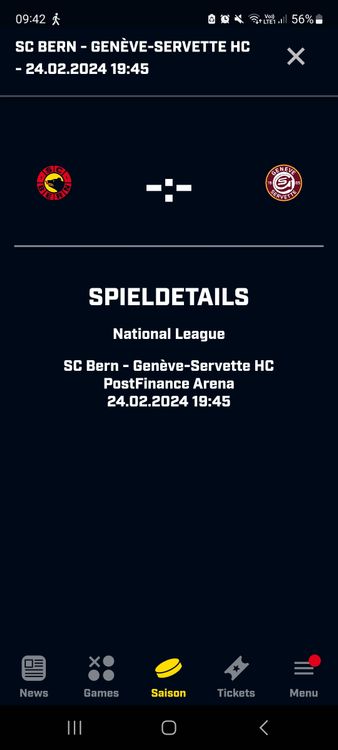 SCB Stehplatz Ticket vs. Genf (Neu und originalverpackt) in Liestal für ...