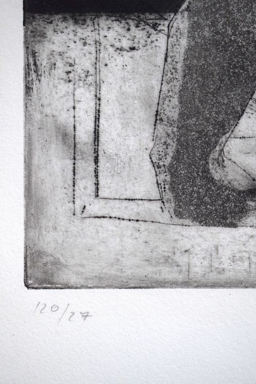 Paolo Pola CH Puschlav GR Abstrakte Radierung RAR Frühwerk! | Kaufen auf Ricardo