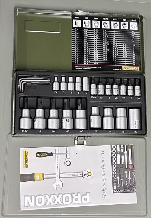 Proxxon Werkzeugkoffer (2 Sets) , 1/4 Zoll, komplett (Gebraucht) in ...