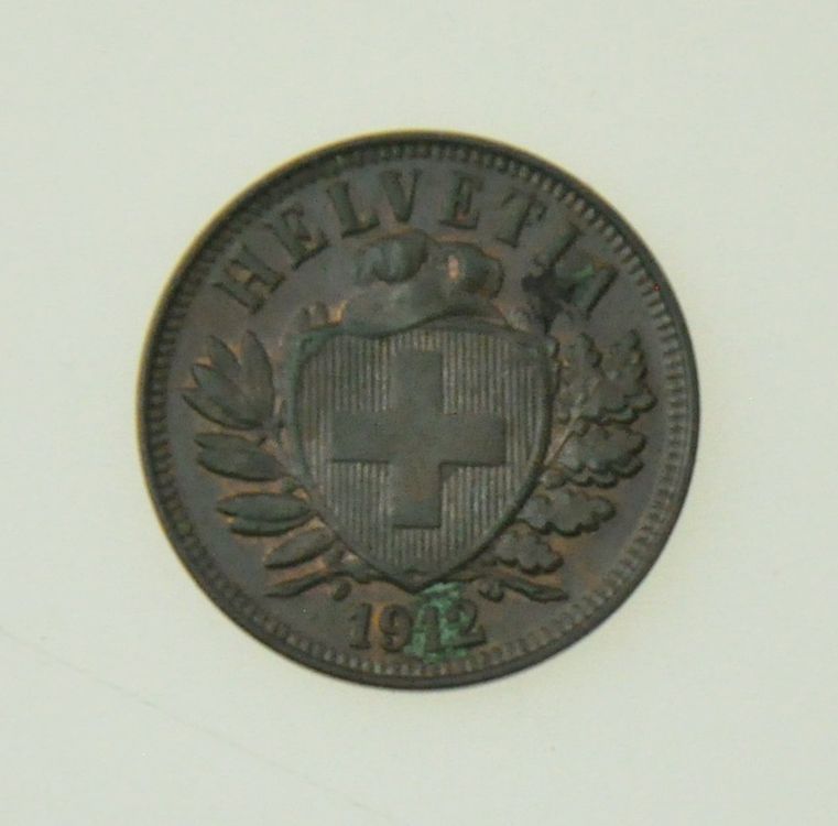 Schweiz 2 Rappen 1912 B Wappen (Gebraucht) in Wettingen für CHF 1 – mit Lieferung auf Ricardo kaufen