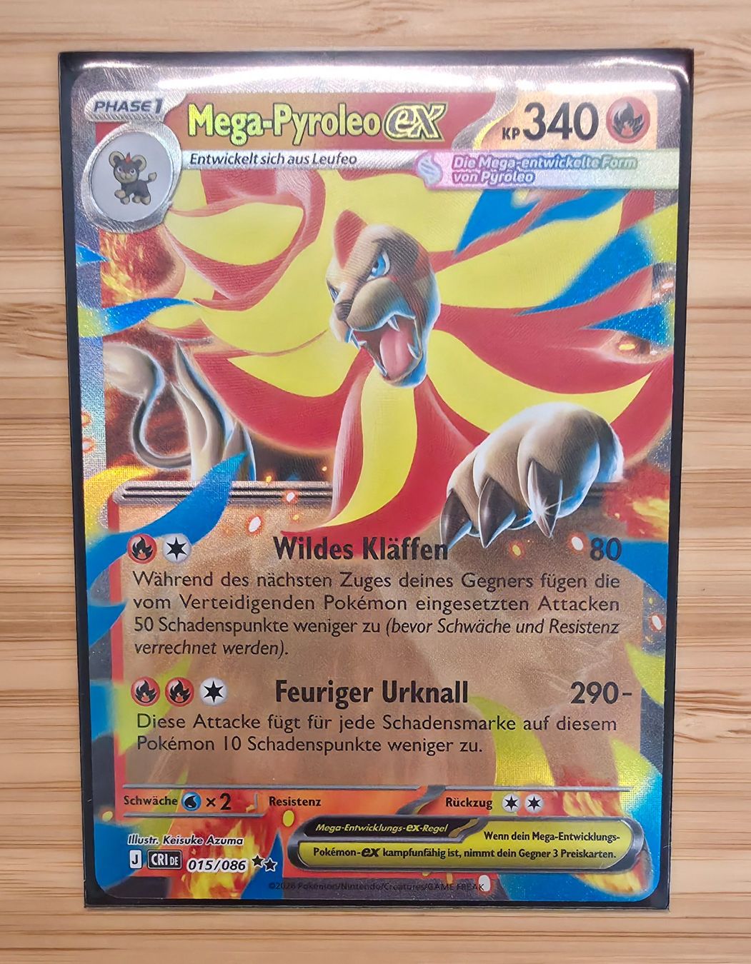 Pokémon - Mega-Pyroleo ex (CRI 015/086) / Wachsendes Chaos (Neu (gemäss ...