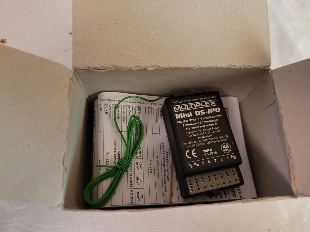 Multiplex Mini DS-IPD Empfänger, 40 Mhz. Neu+OVP. (Neu (gemäss ...