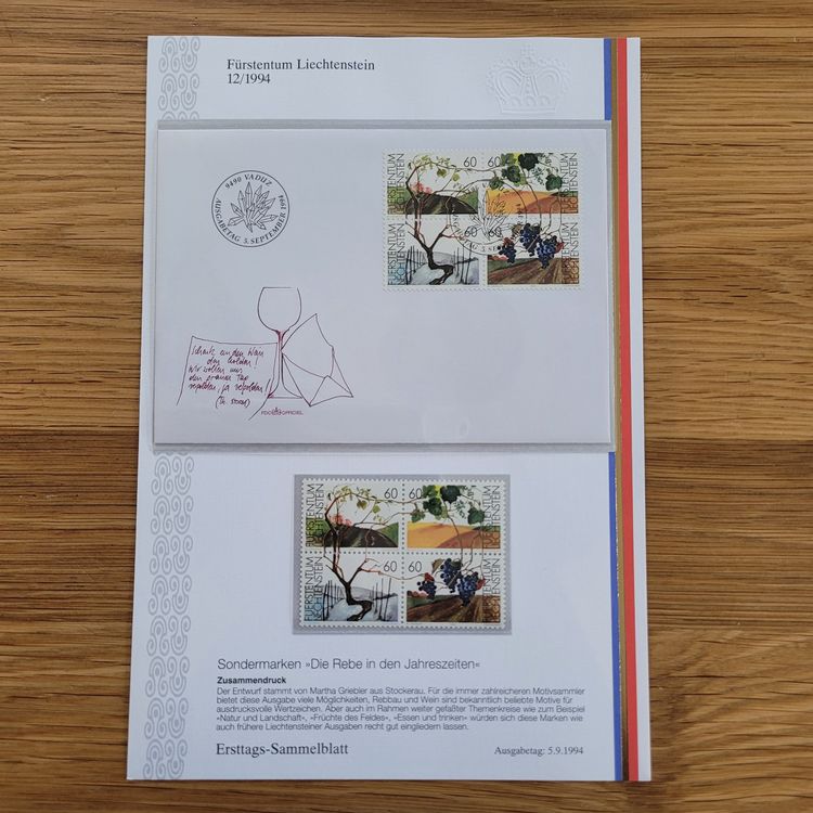 Documente Fürstentum Liechtenstein Vaduz 1994 (Gebraucht) in Biel/Bienne für CHF 1 – mit ...
