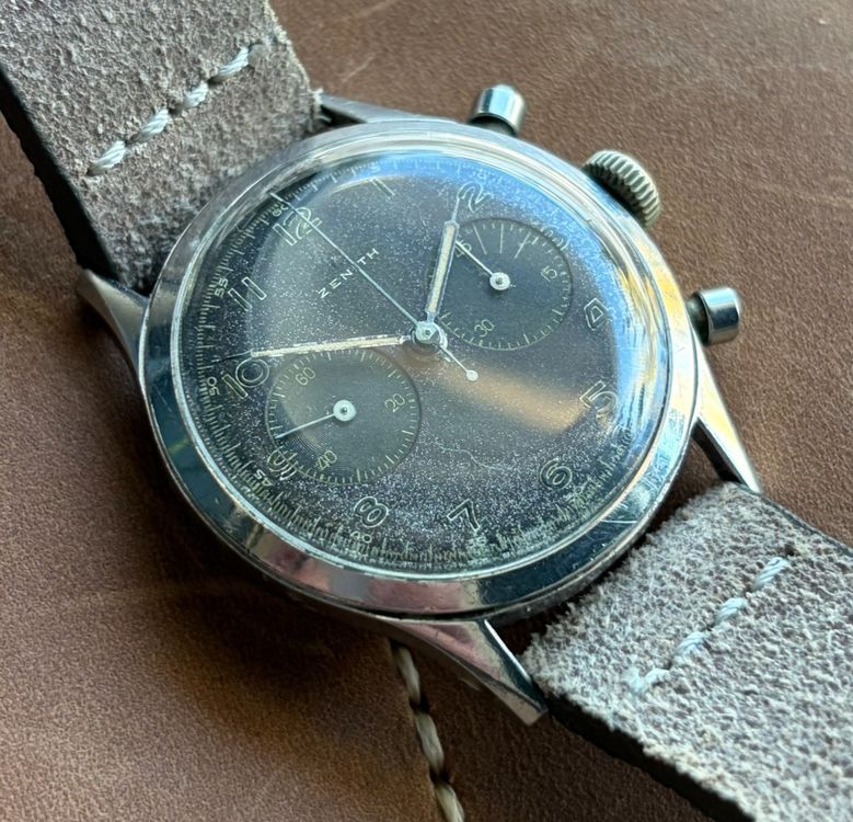 Zenith 143-6 chrono, Yugoslavian air force, Tropical dial (Gebraucht ...