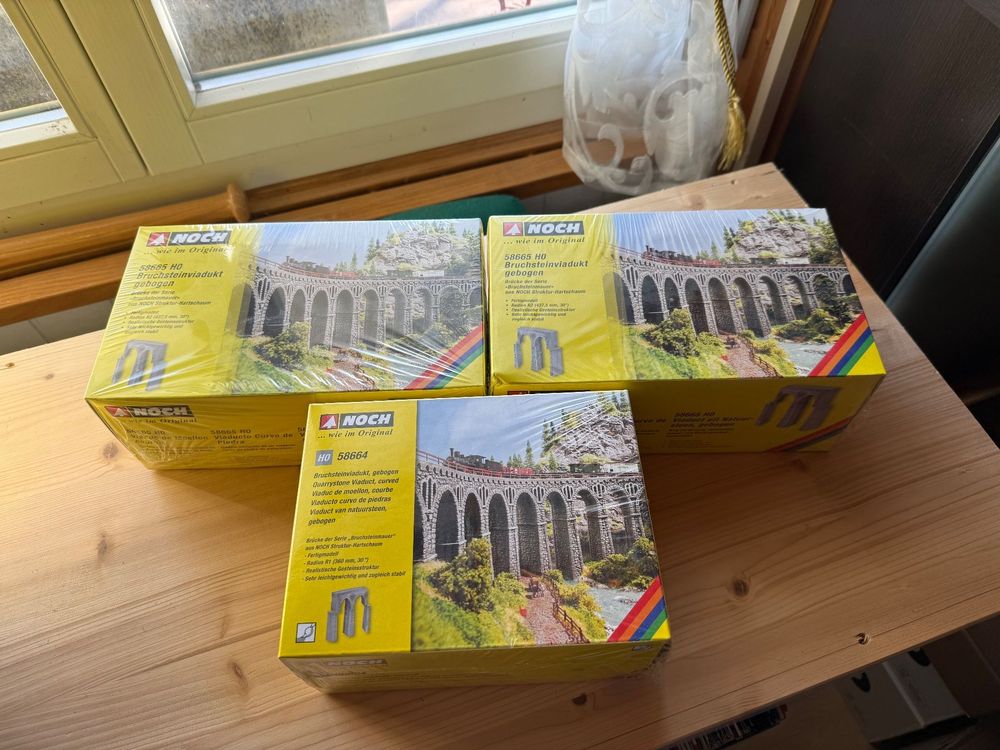 3x NOCH Bruchsteinviadukt H0 Modellbau neu & OVP (Neu und originalverpackt) in Walterswil SO für ...