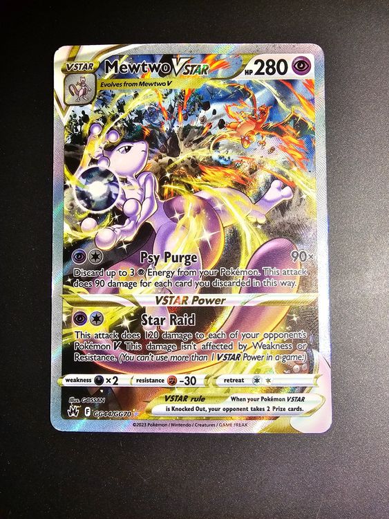 Pokemon Mewtwo VStar / Alt Art #GG44 / Crown Zenith / EN (Neu (gemäss ...