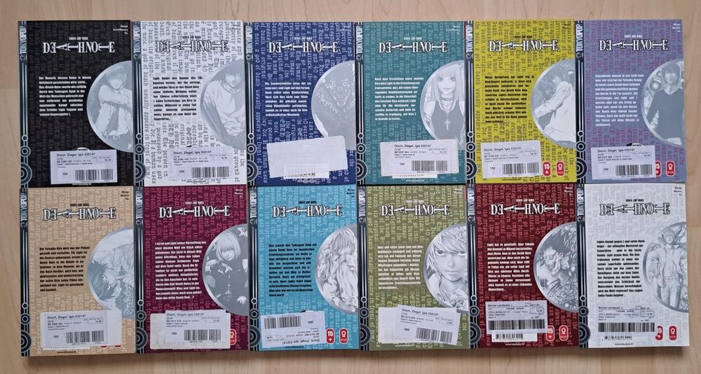 Death Note, Band 1-12, Deutsch, Manga Komplett (Gebraucht) in Basel für ...