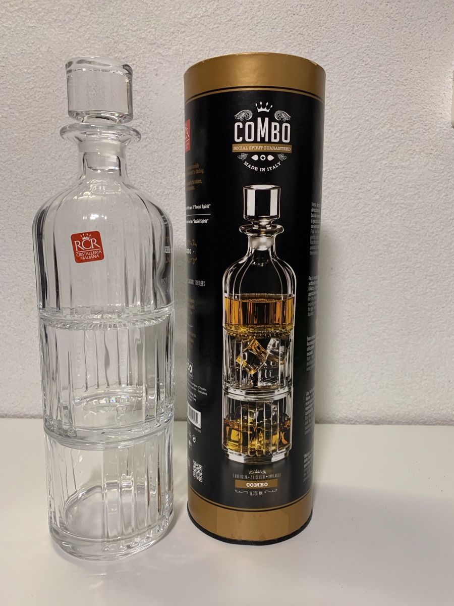 RCR Combo Kristall-Set, Karaffe und Glaeser, Neuwertig (Neu (gemäss Beschreibung)) in ...