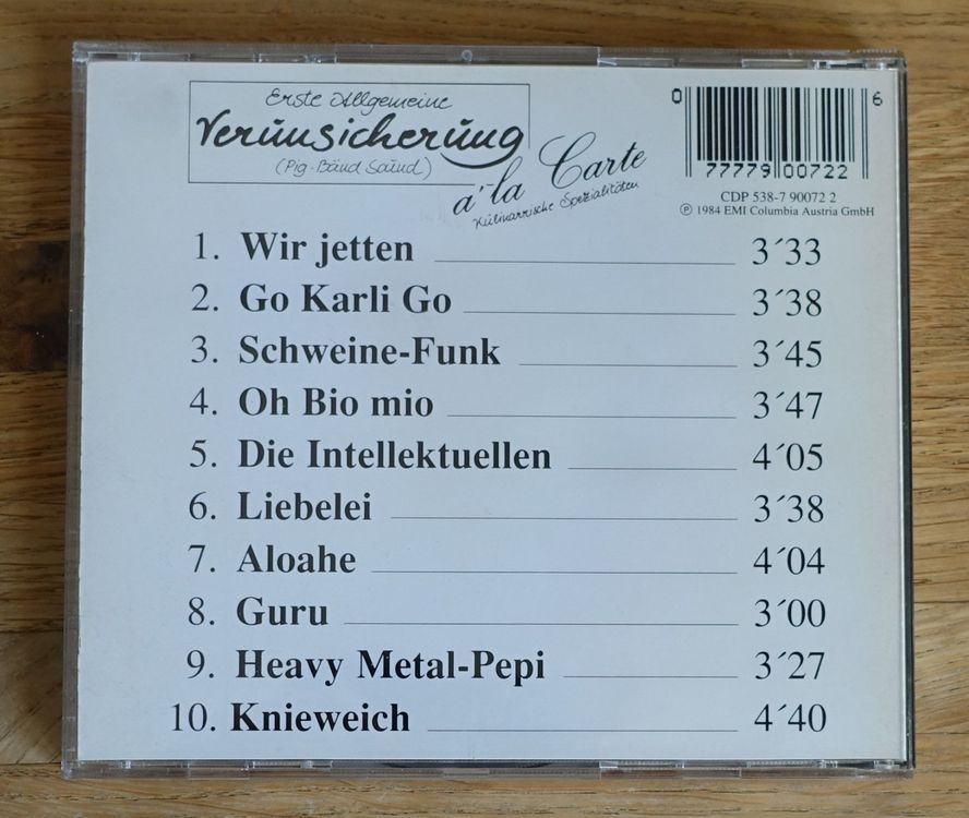 Erste Allgemeine Verunsicherung – A La Carte - D18 (Gebraucht) in Sessa ...