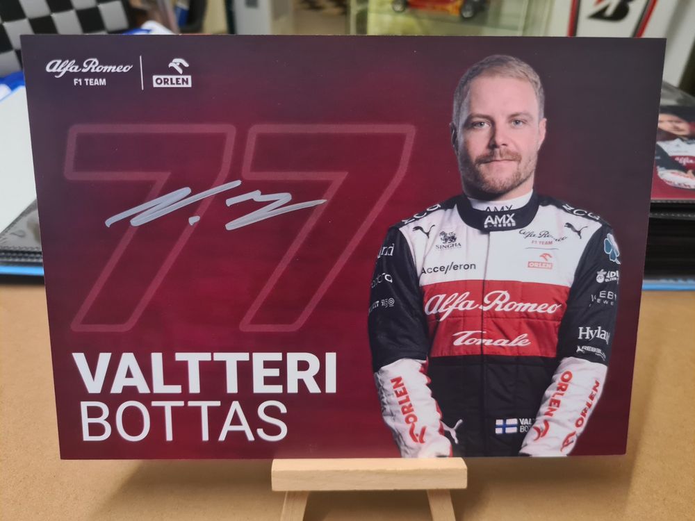 Alfa Romeo F1 Team Orginal Autogramm Valtteri Bottas (Neu und ...