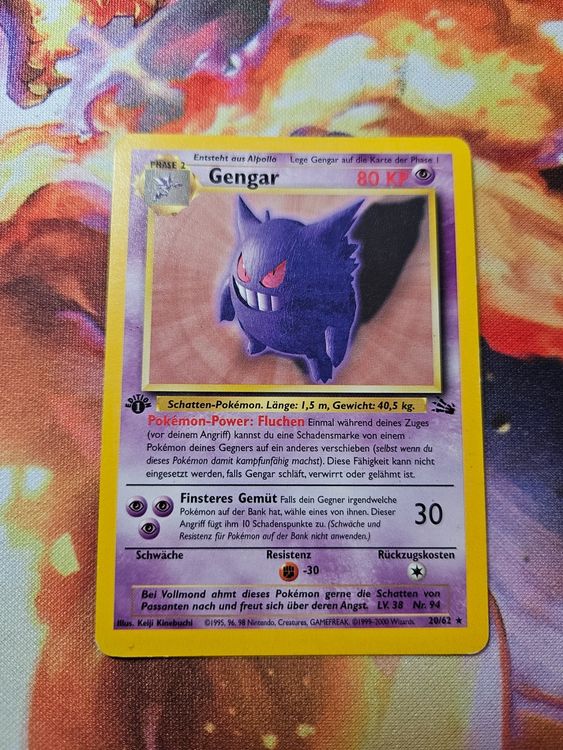 Pokemon - Gengar - Fossil - 1.Edition - 20/62 - DE | Kaufen auf Ricardo