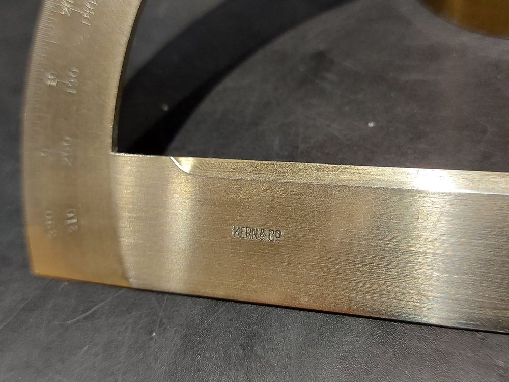 Kern & Co Aarau - Halbkreis-Transporteur Metal um 1900 ANTIK | Kaufen auf Ricardo