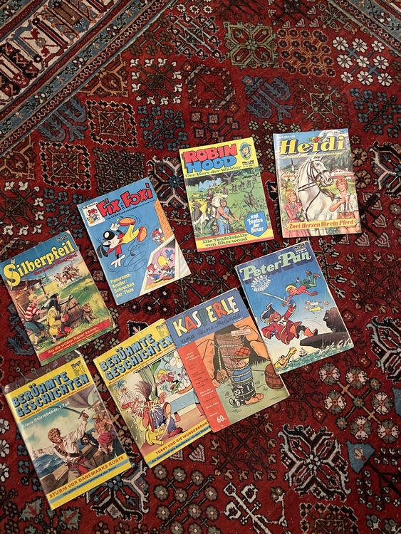 8 alte Comics Silberpfeil, Robin Hood, Peter Pan, Kasperle | Kaufen auf ...