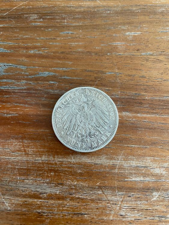 5 Mark 1902 A, Deutsches Reich, Silber | Kaufen auf Ricardo