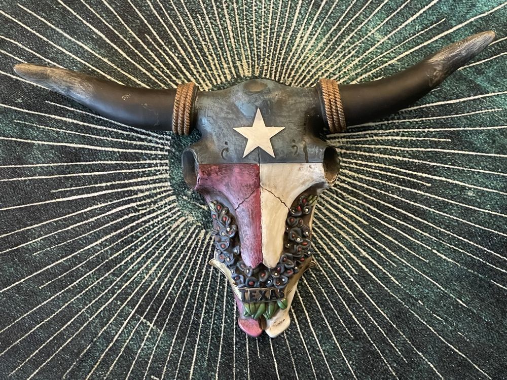 Texas Steer Skull Wall Decor - Southwestern Home Accent (Neu (gemäss ...