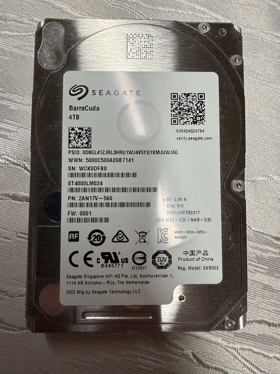 Seagate Barracuda 4TB Festplatte, wenig gebraucht (Gebraucht) in ...