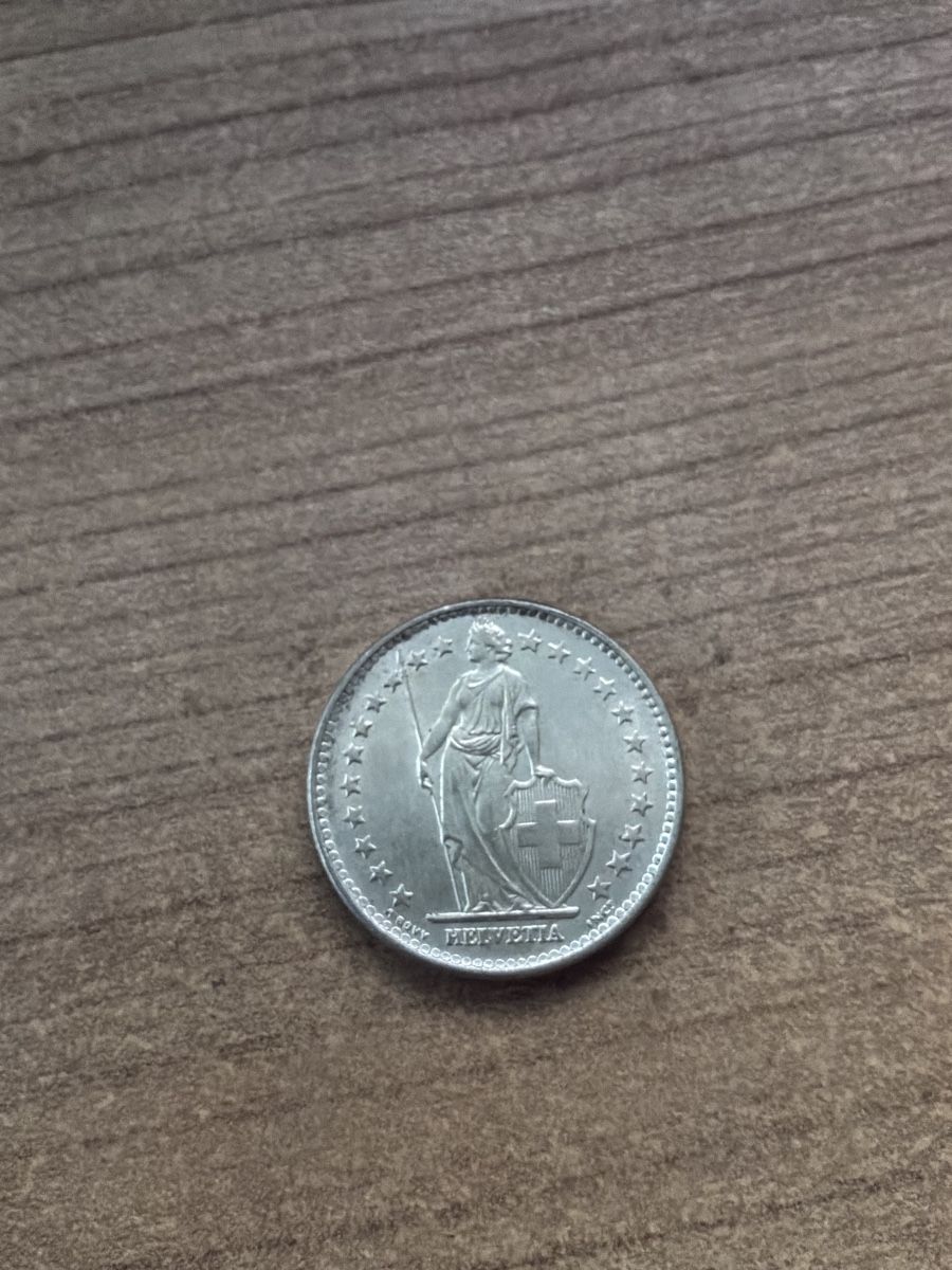 2 Franken Silber Münze Schweiz 1965 (Gebraucht) in Locarno für CHF 1 ...