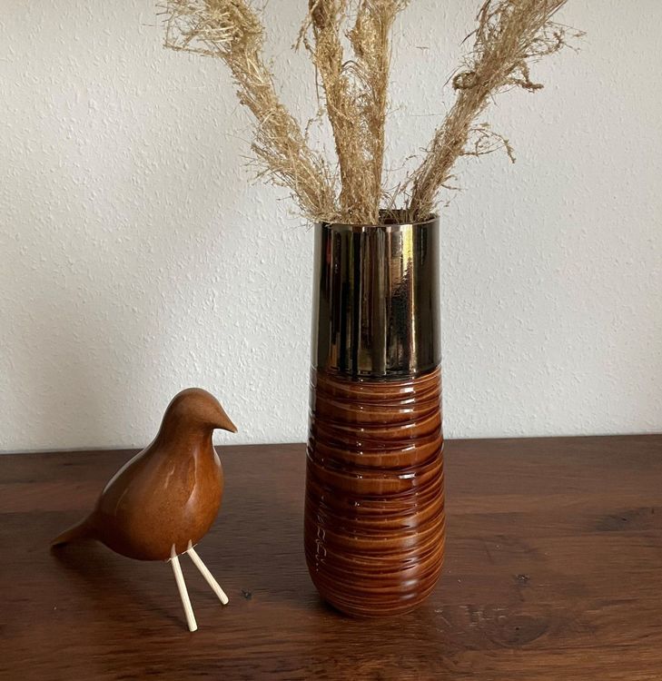 Casaterra House Bird Skulptur aus Keramik braun | Holzfüsse (Neu und ...