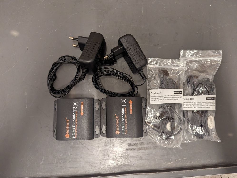 Neoteck 50M HDMI Extender mit IR Verlängerung HDMI Repeater (Gebraucht ...