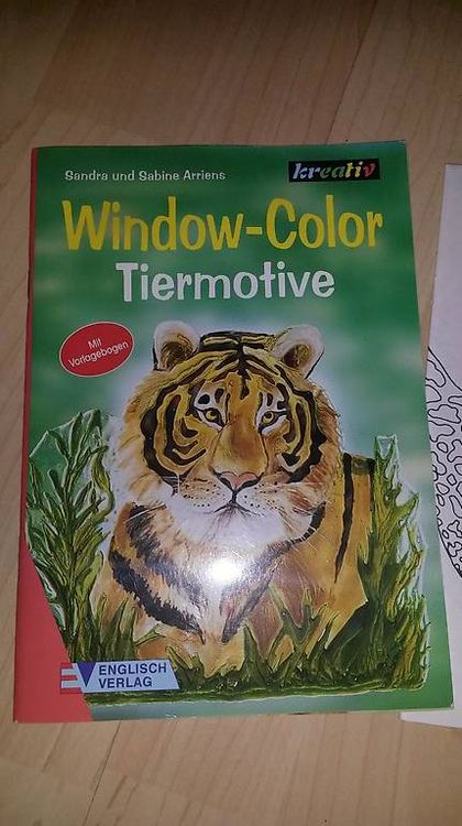 Basteln: Buch Window Color Tiermotive, mit Vorlagebogen (Neu (gemäss ...