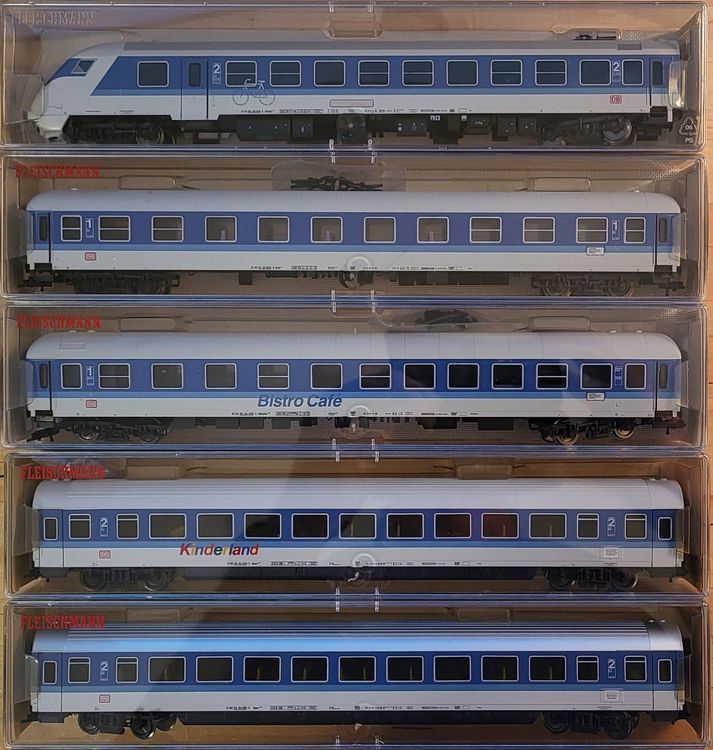 H0 Fleischmann Set mit 5 Personenwagen der DB Interregio | Kaufen auf ...