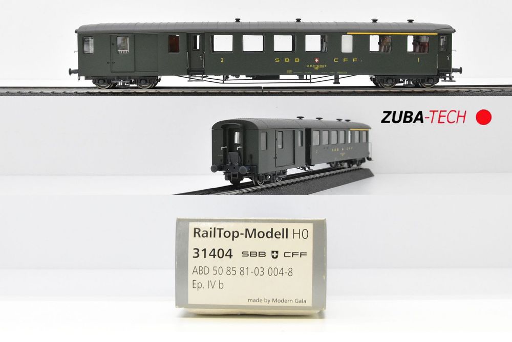 RailTop 31404 Personenwagen ABD4 SBB H0 GS mit OVP (Gebraucht) in St. Gallen für CHF 118 – mit ...