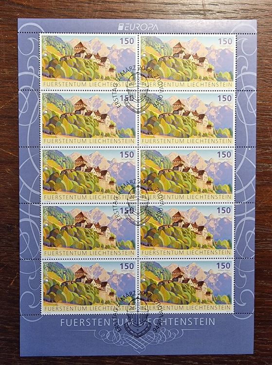 FL Kleinbogen Schloss Vaduz 2017 gestempelt ET (Gebraucht) in Aesch LU für CHF 14.5 – mit ...
