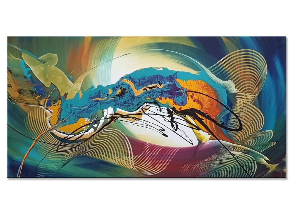 Original Gemälde von Dieu "Concession" abstrakt (Neu (gemäss Beschreibung)) in Dresden für CHF ...