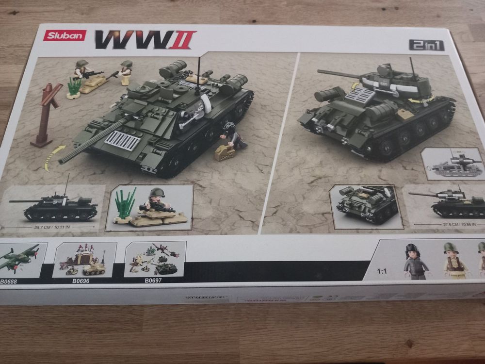 Sluban WWII Panzer 2 in 1, lego kompatibel (Neu und originalverpackt ...