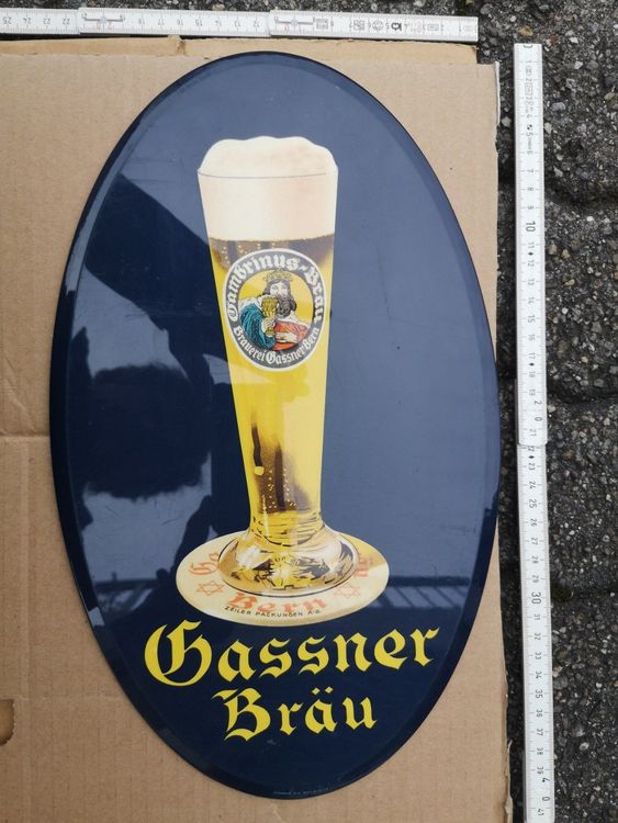 Brauerei Gassner, Bern - Alu plastifiziert - 40x22cm | Kaufen auf Ricardo