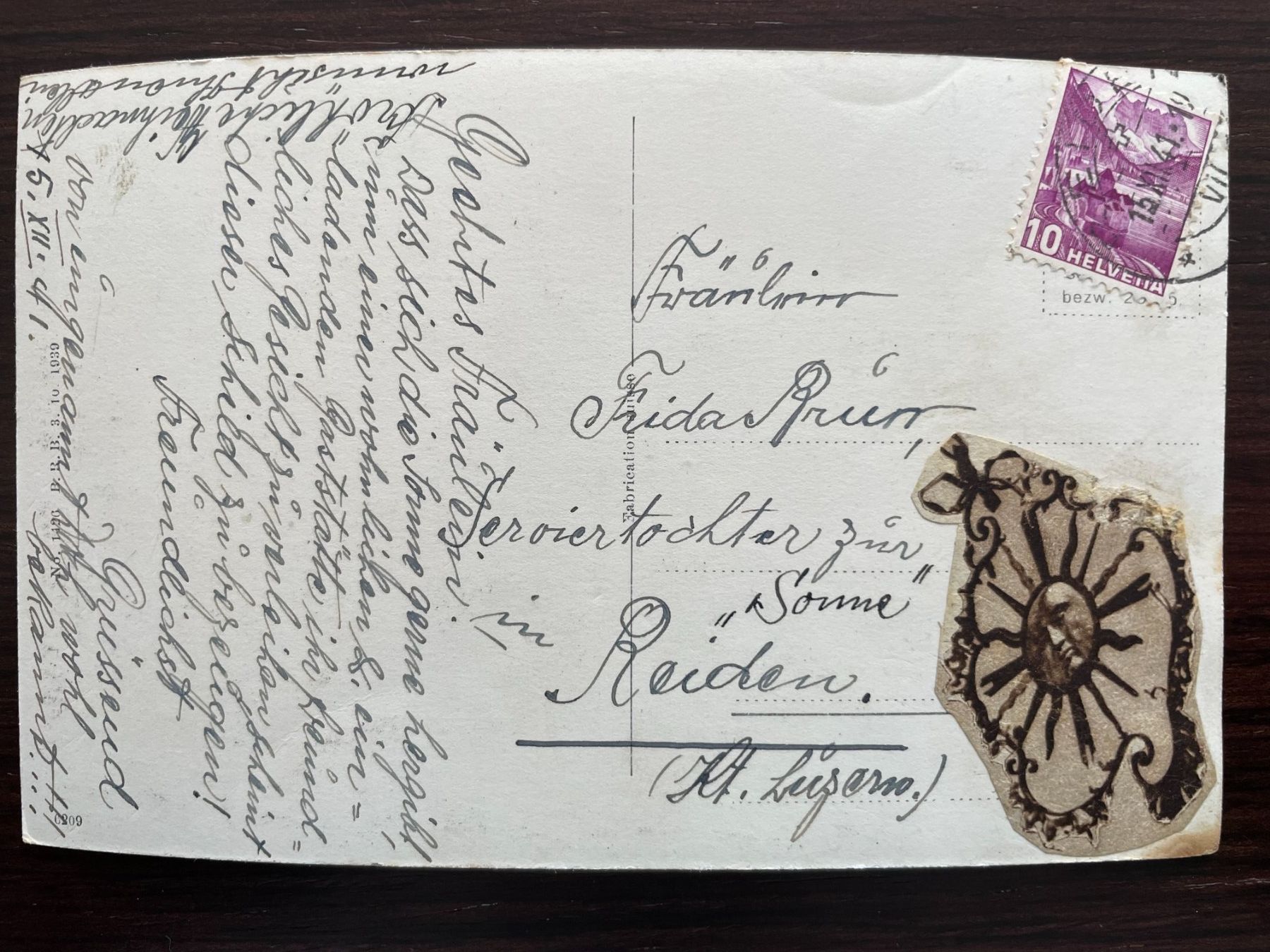 PFAFFNAU LU Ortspartie, Landwirtschaft, BP TANKSÄULE, 1941 (Gebraucht ...