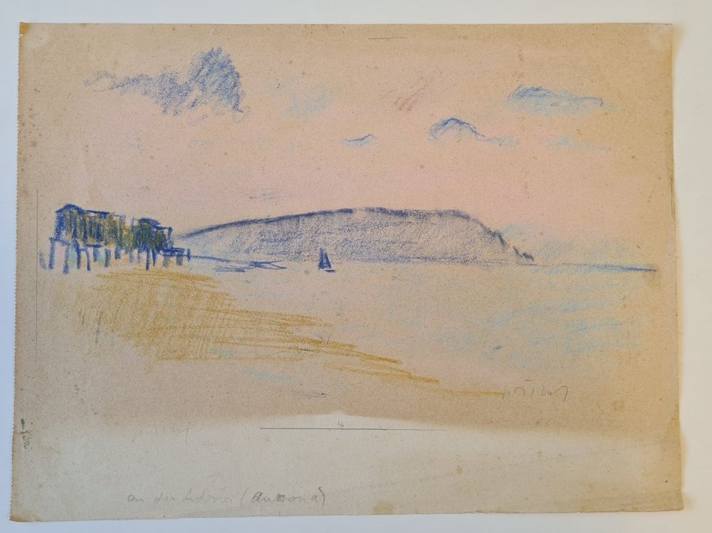 Hans POTTHOF (1911-2003) Pastell handsigniert "Adria" (Gebraucht) in ...