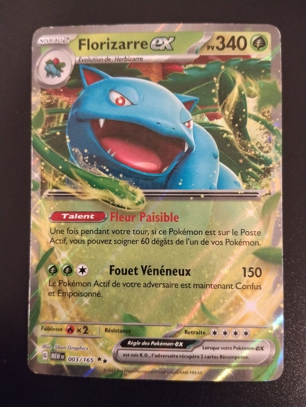 Pokémon 151: Florizarre Ex 003/165 FR dès 1.- (D'occasion) à Palézieux ...
