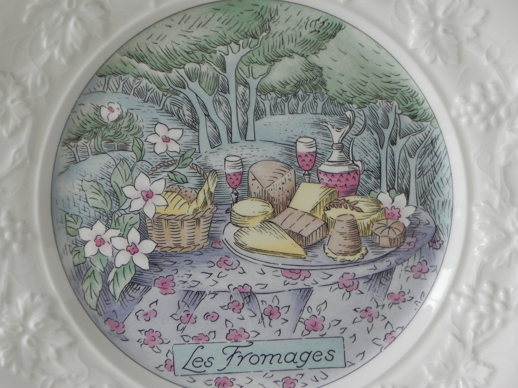 Schöner Teller von GIEN FRANCE * LES SAVEURS - Les Fromages (Neu ...