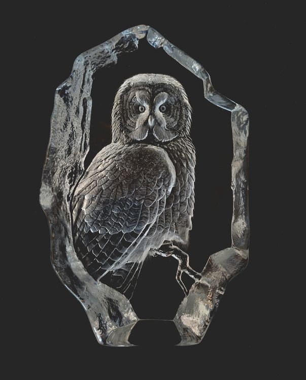 Great Grey Owl - Crystal Sculpture | Limited Edition (Neu (gemäss ...