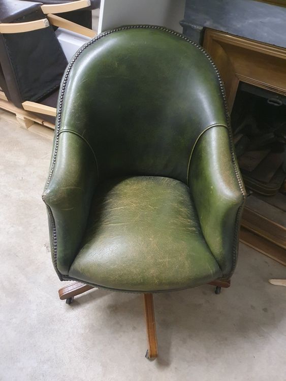 Vintage Bürostuhl aus Leder / Chaise de bureau vintage cuir (Gebraucht) in Veyrier für CHF 149 ...