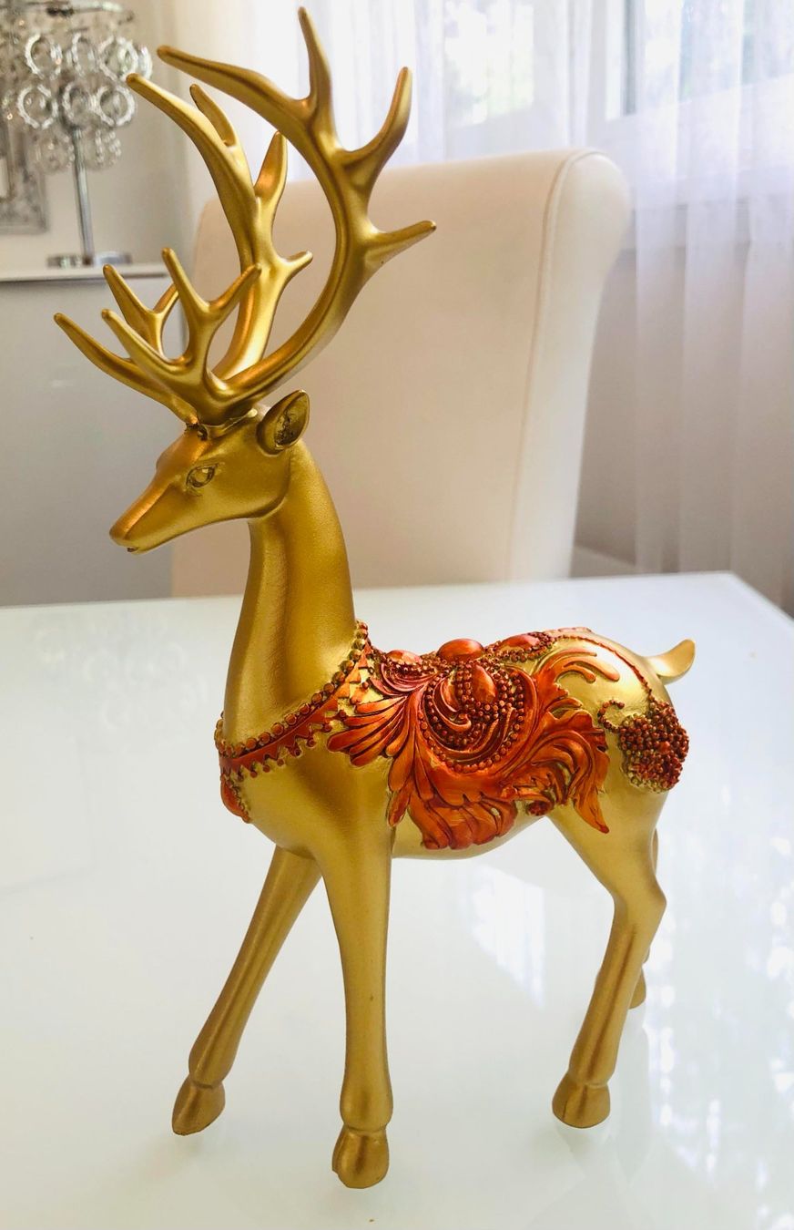 EINZELSTÜCK SONDERPREIS ‼️ 🫎 Hirsch Statue r Rot Gold NEU (Neu und originalverpackt) in Bern für ...