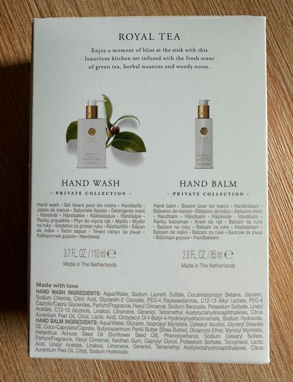 Rituals Royal Tea Kitchen Set Hand Wash 110ml Hand Balm 85ml (Neu und ...