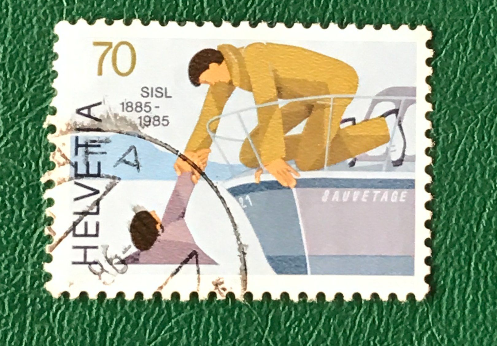 Nr.713 mit Stempel 100 j. Genfersee-Rettungsg 1985 (Gebraucht) in Aarau ...