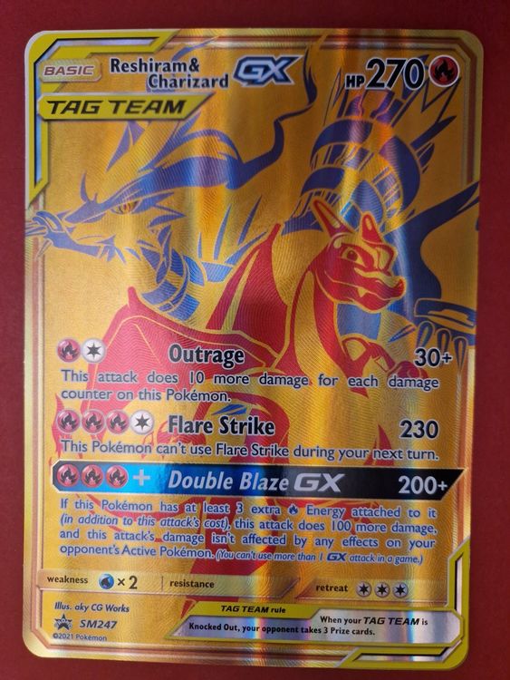 Reshiram & Charizard GX Oversized (Gebraucht) in Krauchthal für CHF 3.7 – mit Lieferung auf ...