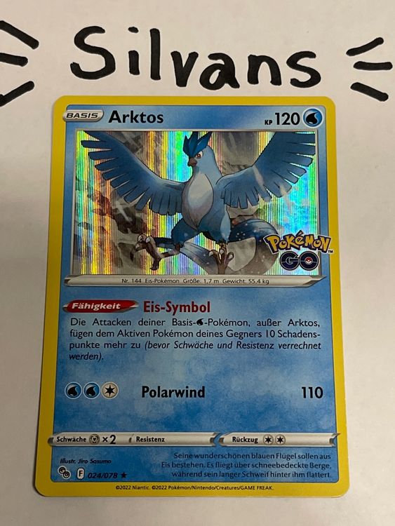 Arktos Holo 024/078 Pokemon GO Deutsch (Neu (gemäss Beschreibung)) in Wil SG für CHF 3 – mit ...