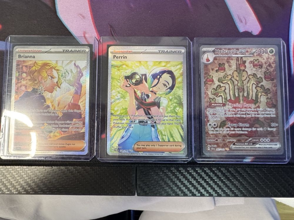 Pokémonc TCG Karten: Brianna, Perrin & Hydrapple EX / SAR (Neu (gemäss ...