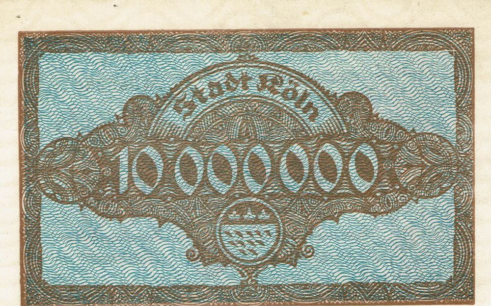 Köln 10 Mil.Mark 09.08.1923 Serie C WZ Waagerecht (Gebraucht) in ...