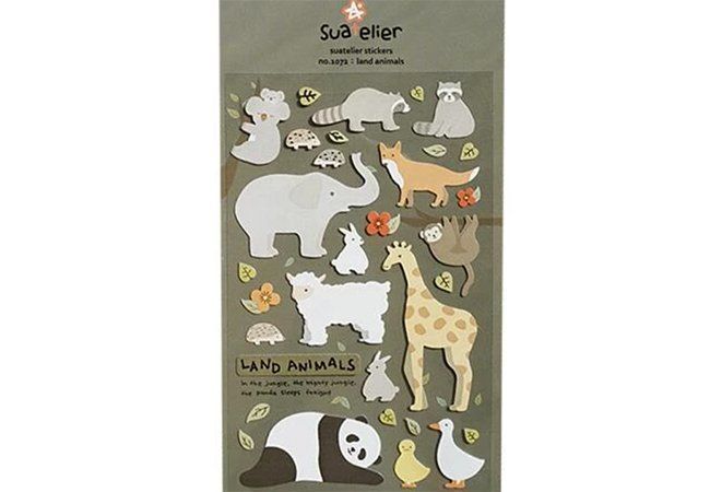 Zoo Sticker Set - Cartoon Tiere | Kaufen auf Ricardo