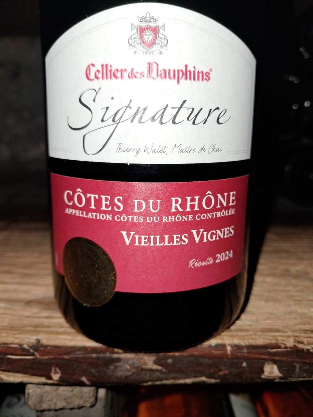 Cellier des dauphins Côtes du Rhône "Signature Vieilles Vign (Neuf avec ...