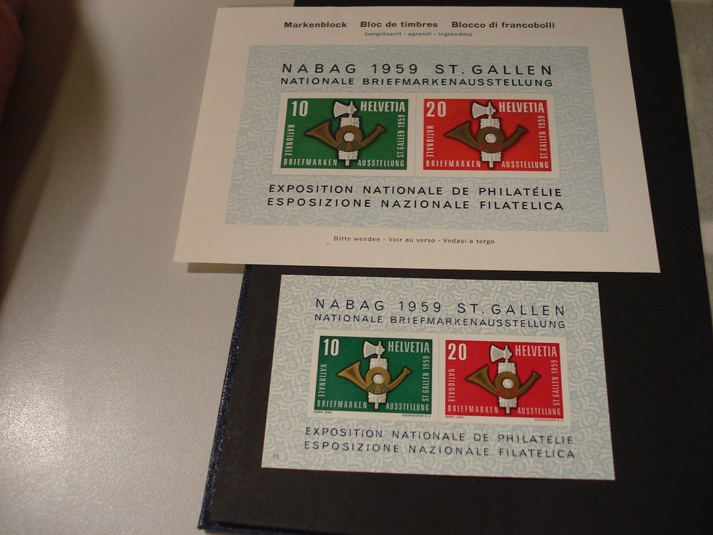 Block 1959 Nabag St Gallen ** + ET-o, + Werbeflyer | Kaufen auf Ricardo