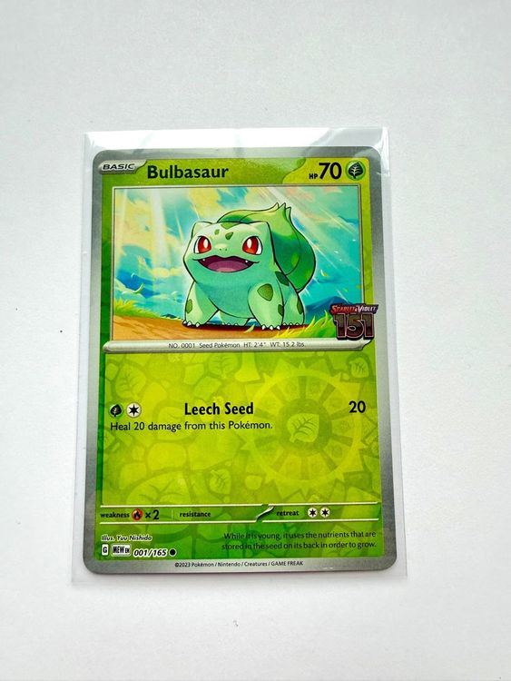 Pokemon MEW Bulbasaur 001/165 EN / (151-Stamp) (Neu (gemäss ...